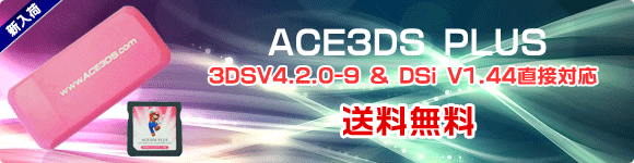 ACE3DS PLUS 新品特別体験価格販売中！期間限定！ : NDS ゲーム情報伝達屋