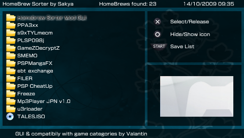 GAME最新速報 : Homebrew Sorter GUI beta4 がリリースされました。