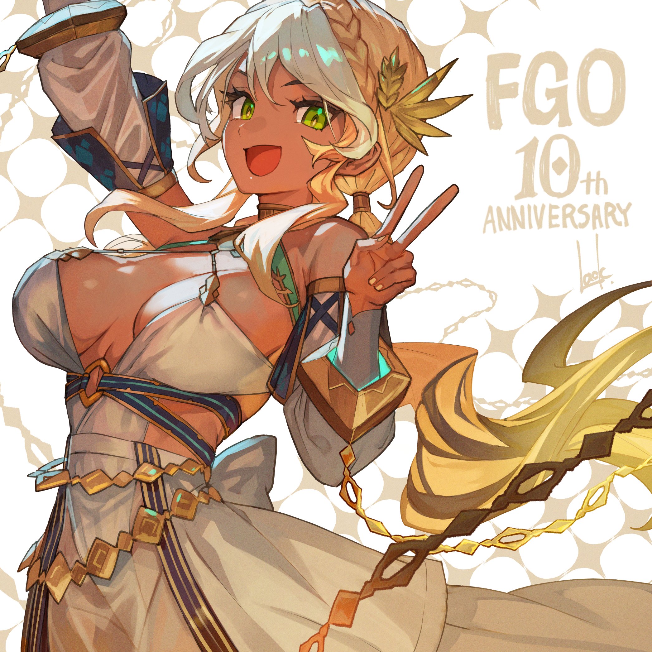 lackさんがFGO10周年を祝して「アンドロメダ＆セタンタ＆岡田以蔵＆ジャンヌ・オルタ」のイラストと共にお祝いのご挨拶 : Fate/Grand Order Blog