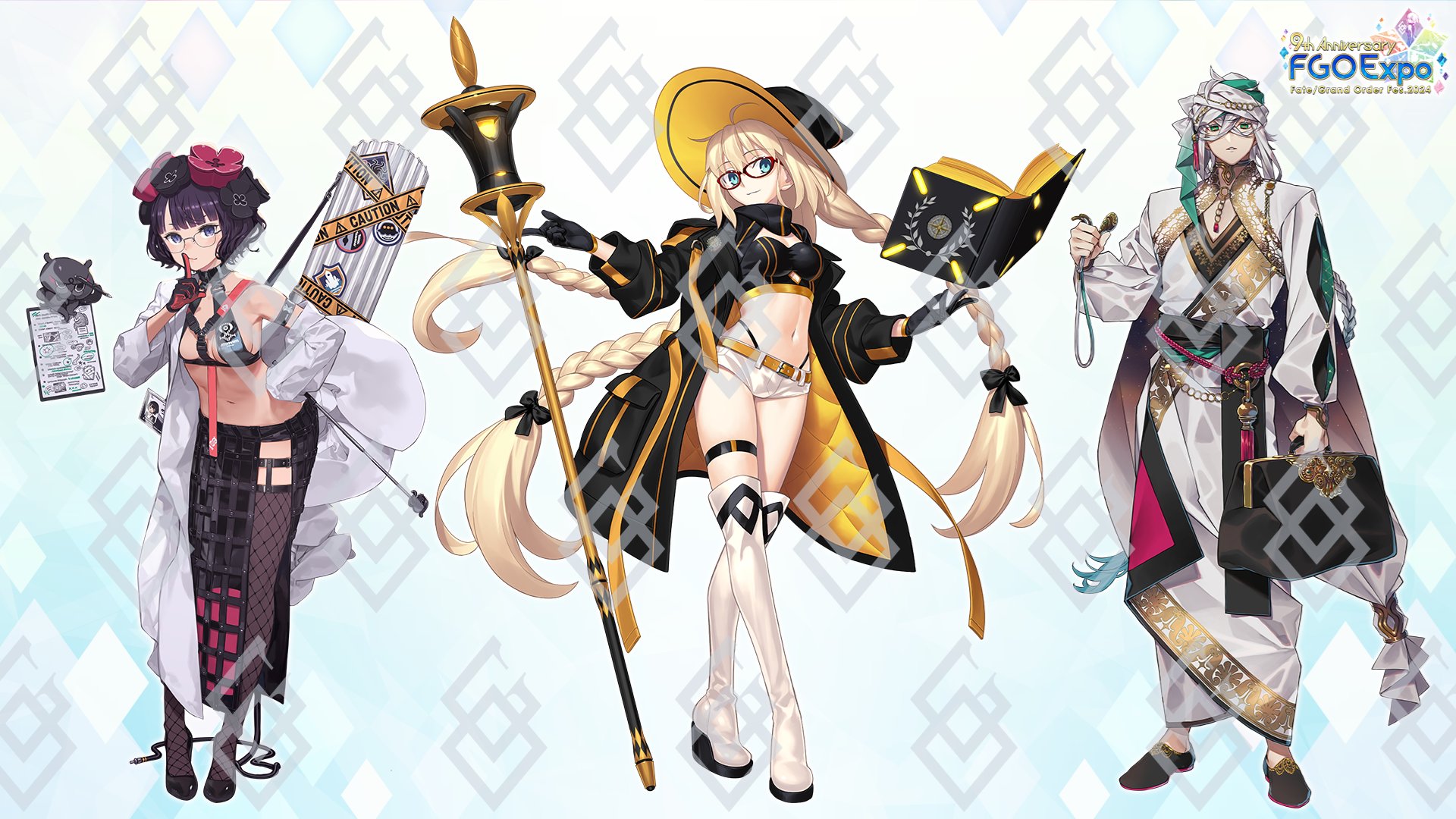 『Fate/Grand Order Fes. 2024』9周年描き下ろしイラスト「葛飾北斎」「アスクレピオス」「雨の魔女トネリコ」が公開 : Fate/Grand Order Blog