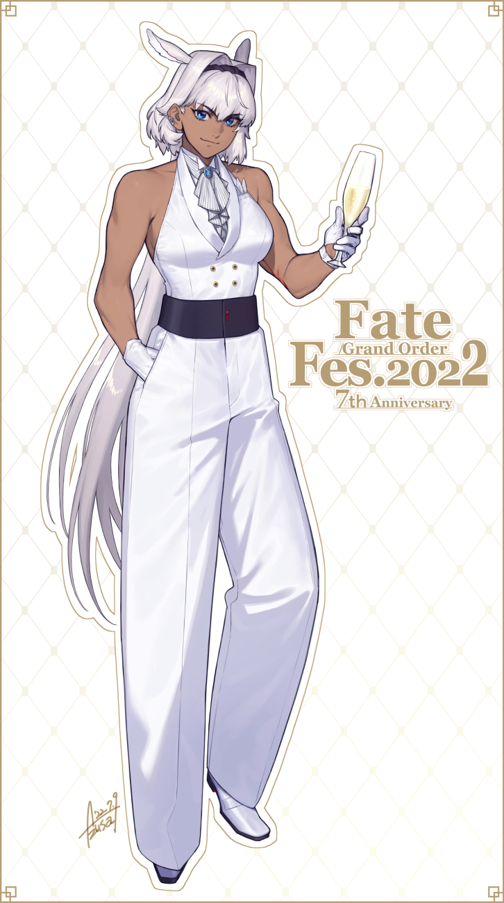 『FGO Fes.2022』のメインビジュアルでカイニスを担当されたAzusaさんが「カイニスの衣装設定画」を公開 : ブルーブック