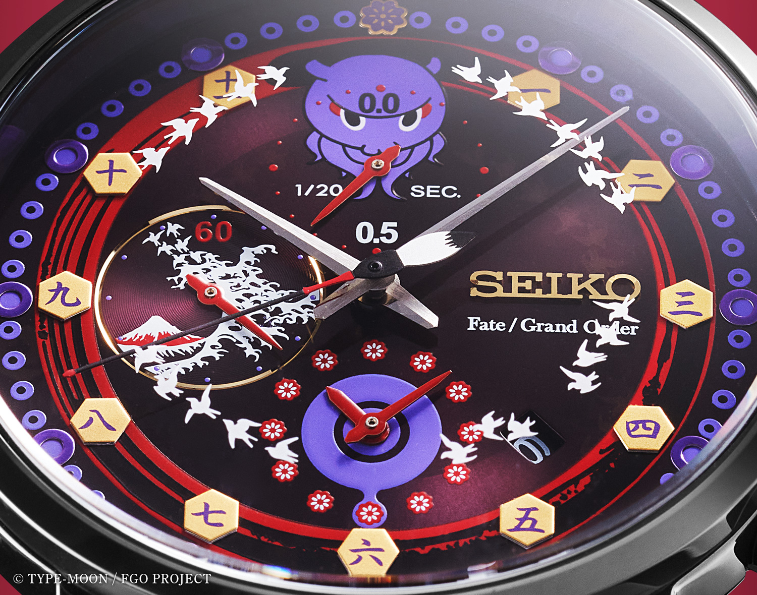 『SEIKO×FGO』コラボレーション「オリジナルサーヴァントウォッチ」＜フォーリナー/葛飾北斎モデル＞が予約開始。特徴的な着物の柄や和の ...