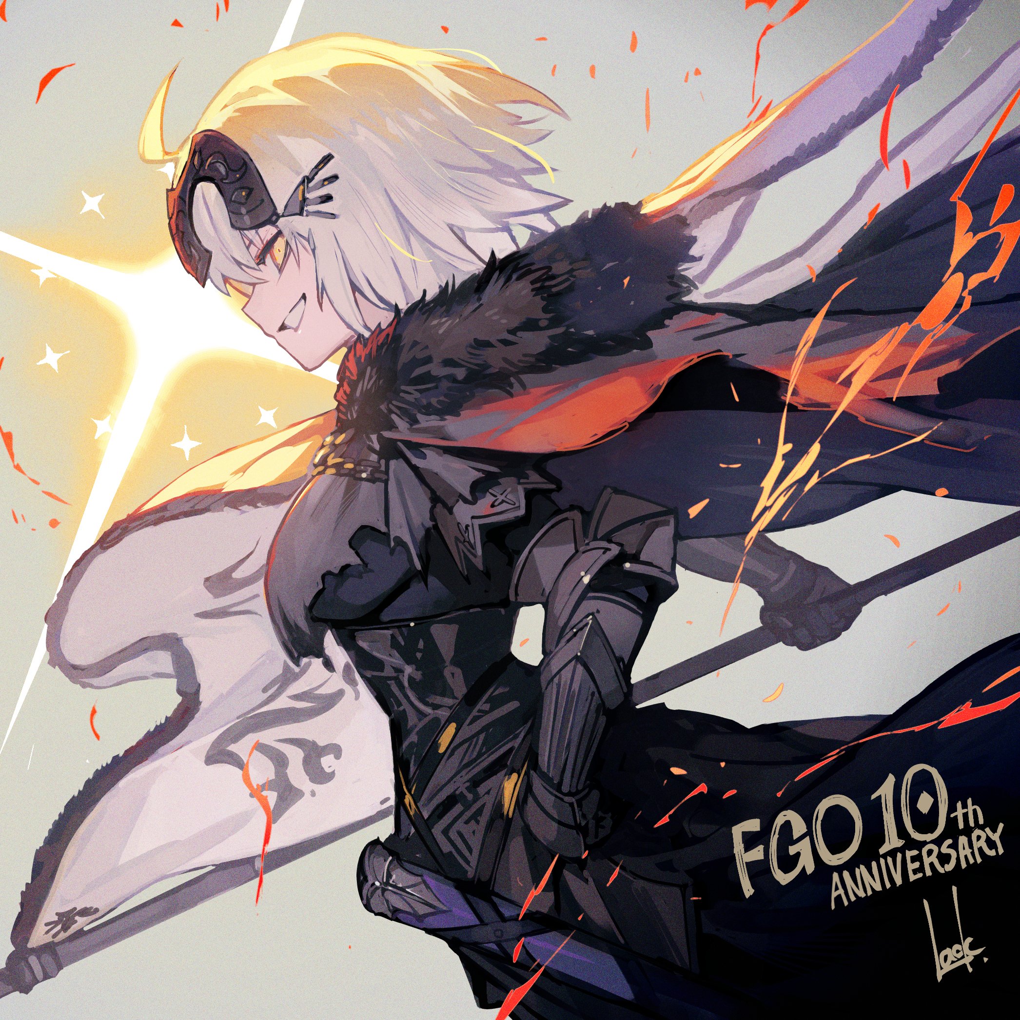 lackさんがFGO10周年を祝して「アンドロメダ＆セタンタ＆岡田以蔵＆ジャンヌ・オルタ」のイラストと共にお祝いのご挨拶 : Fate/Grand Order Blog