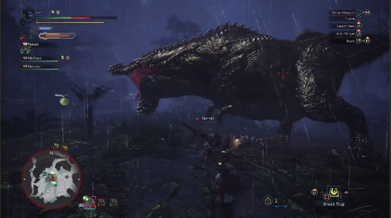 【MHW】閃光玉が光る前に滑るイビルジョー : ゲーム攻略のまるはし
