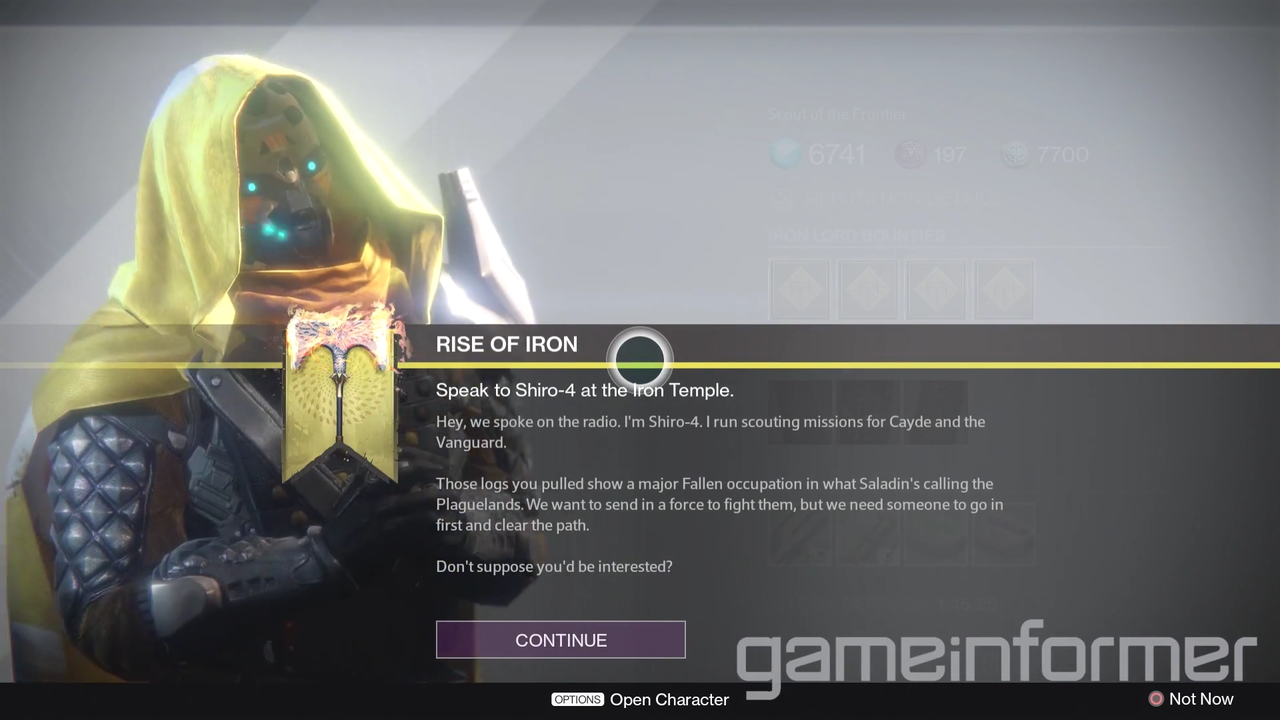 【Destiny】『鉄の章』新ベンダー『Shiro-4』はウルブズのキング達のマントルを着けている : ゲーム攻略のまるはし