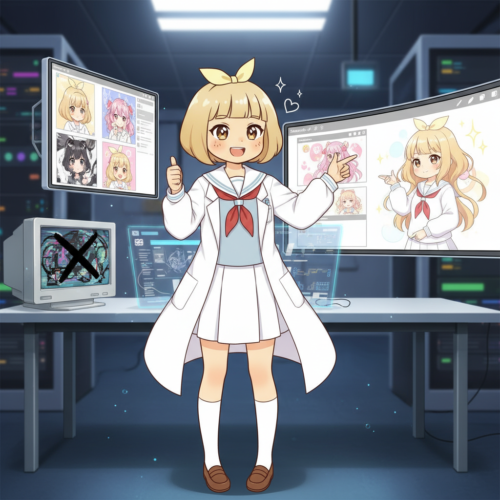 お絵描きAIくん、汚いの禁止！ 可愛い女の子も作れる : ガールズVIPまとめ