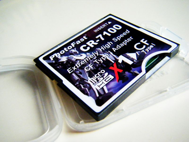 げんさんがゆく:CR－7100 microSD⇒CF変換アダプター