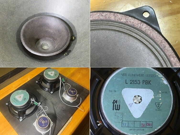 東独RFT/VEB ビンテージ L2153PBK 2 Way システム ペア 高速・高 東独RFT/VEB ビンテージ L2153PBK 2 Way システム ペア 高速・高