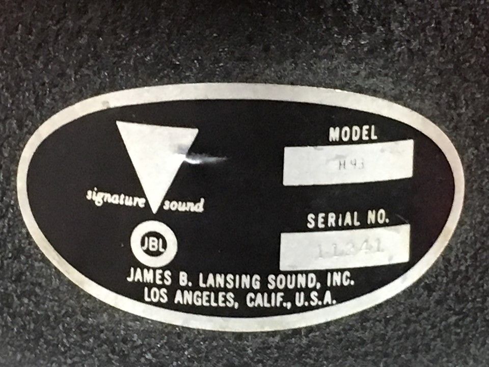 1902191 【販売済】JBL_H93純正オリジナルホーン_オリンパスのホーン_良品ペア!! : 「アトリエHAL1953」 のページ ...