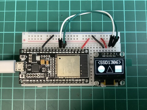 ・ESP32 でI2C接続 SSD1306 GFX_Library_for_Arduino インターフェイスで表示出来るようにしてみた : Skyzoo ヨッシーの備忘録