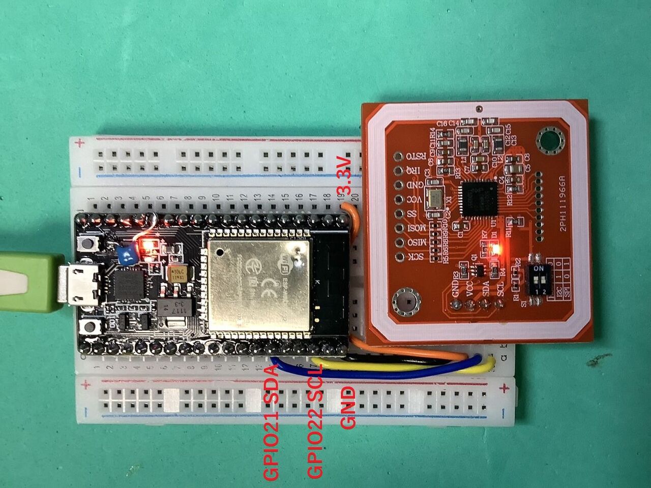 ・ESP32 I2C 接続で PN532 FeliCa card リーダーを使ってみた : Skyzoo ヨッシーの備忘録