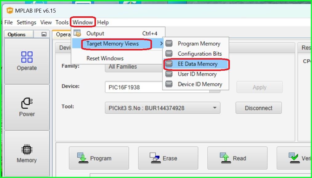 ・ATU-100 へ MPLAB IPE v6.15 で HEXファイル の 書き込み手順 : Skyzoo ヨッシーの備忘録