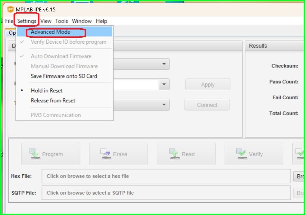 ・ATU-100 へ MPLAB IPE v6.15 で HEXファイル の 書き込み手順 : Skyzoo ヨッシーの備忘録