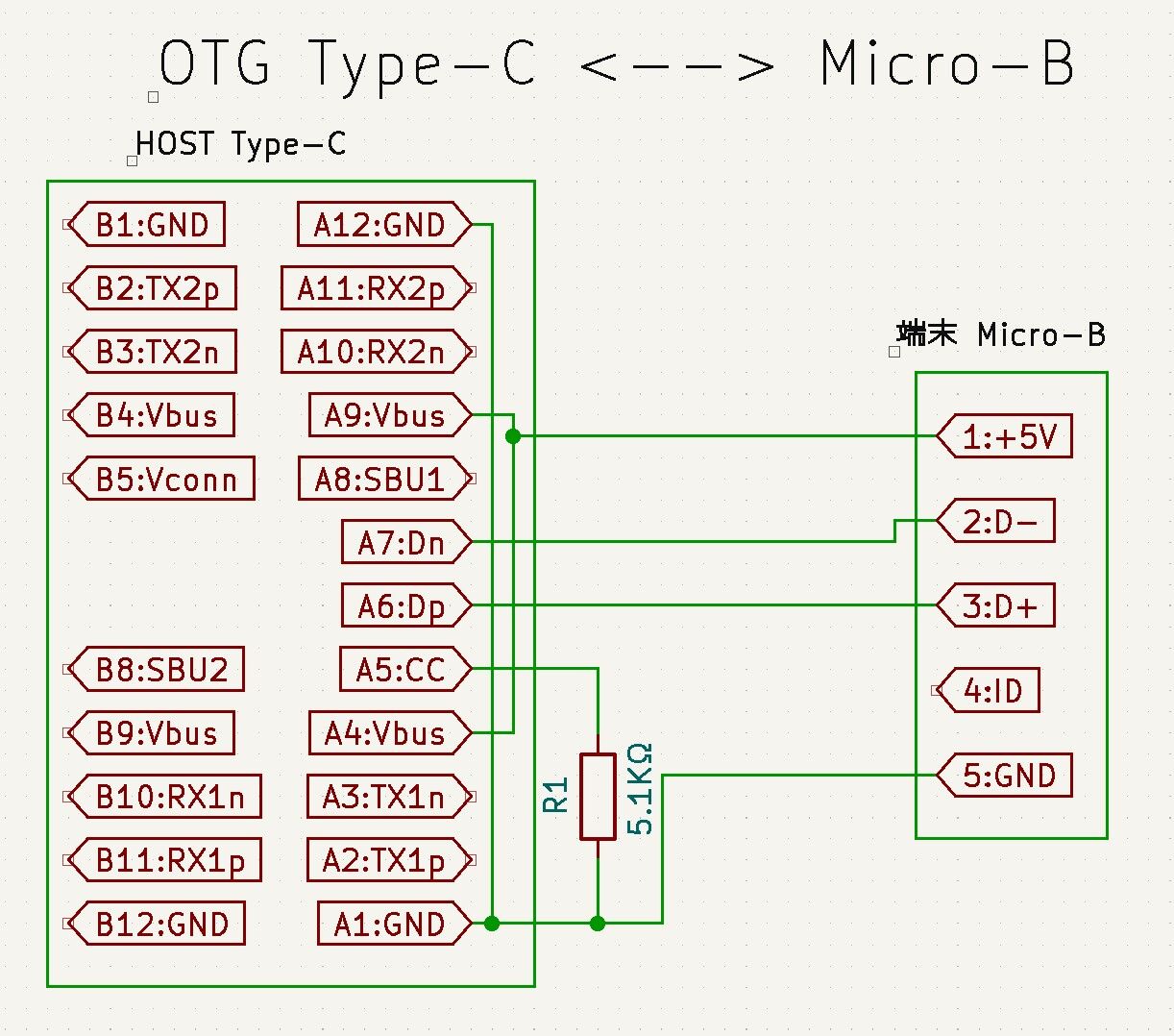 ・Micro-B Type-C OTG (On the GO) ホストケーブル 自作 : Skyzoo ヨッシーの備忘録