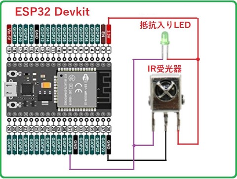 ・ESP32 IR Decoder (赤外線リモコン解読器) を作ってみた : Skyzoo ヨッシーの備忘録