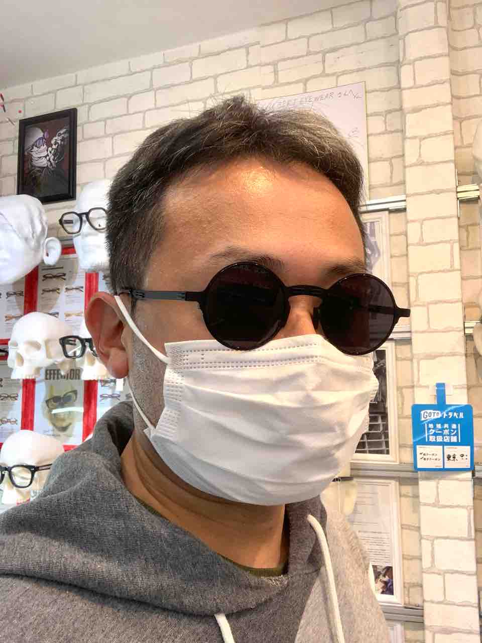 個性派ブランドの折り畳み式サングラス less than human JFK 個性派ブランドの折り畳み式サングラス less than human JFK