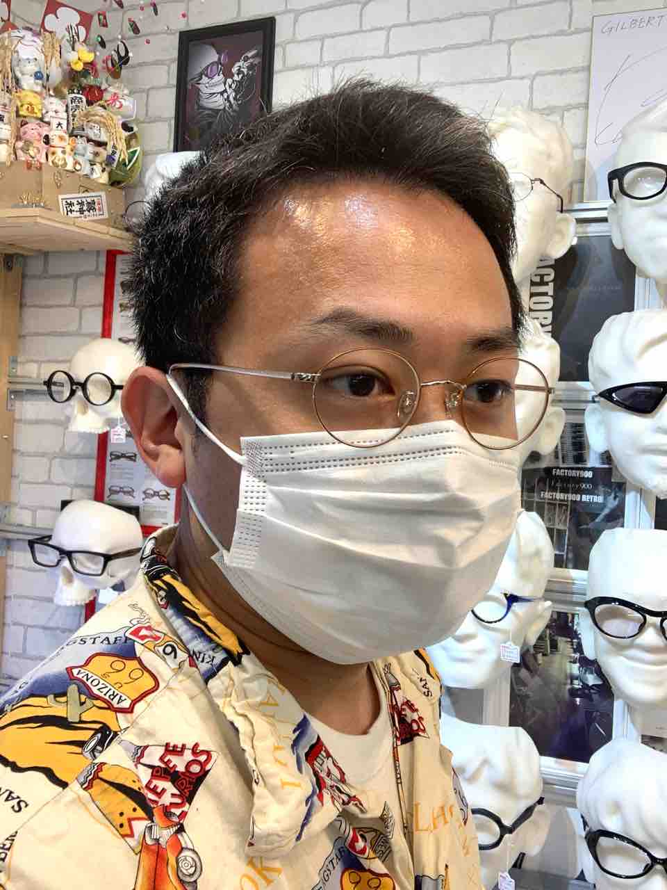 鼻元を煌びやかに魅せる Seacret Remedy S-052 colleen : GILBERT EYEWEAR from 中野ブロードウェイ