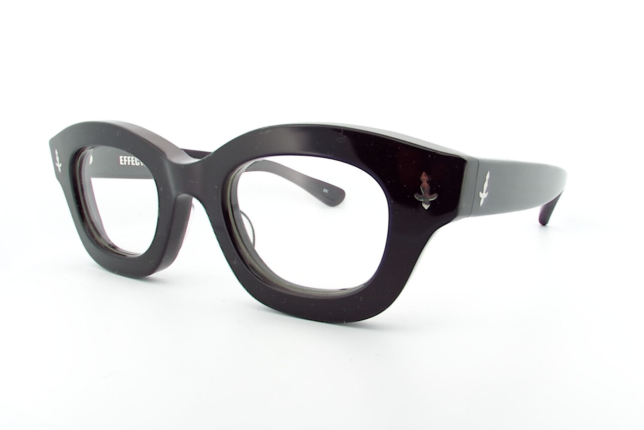 剣型のカシメ飾りが入った極太ウェリントン EFFECTOR TAKT : GILBERT EYEWEAR from 中野ブロードウェイ