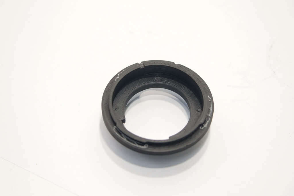 Canon FD,FL,NFDFD,FL,NFD - Mマウントアダプター 自家製3D Canon FD,FL,NFDFD,FL,NFD - Mマウントアダプター 自家製3D