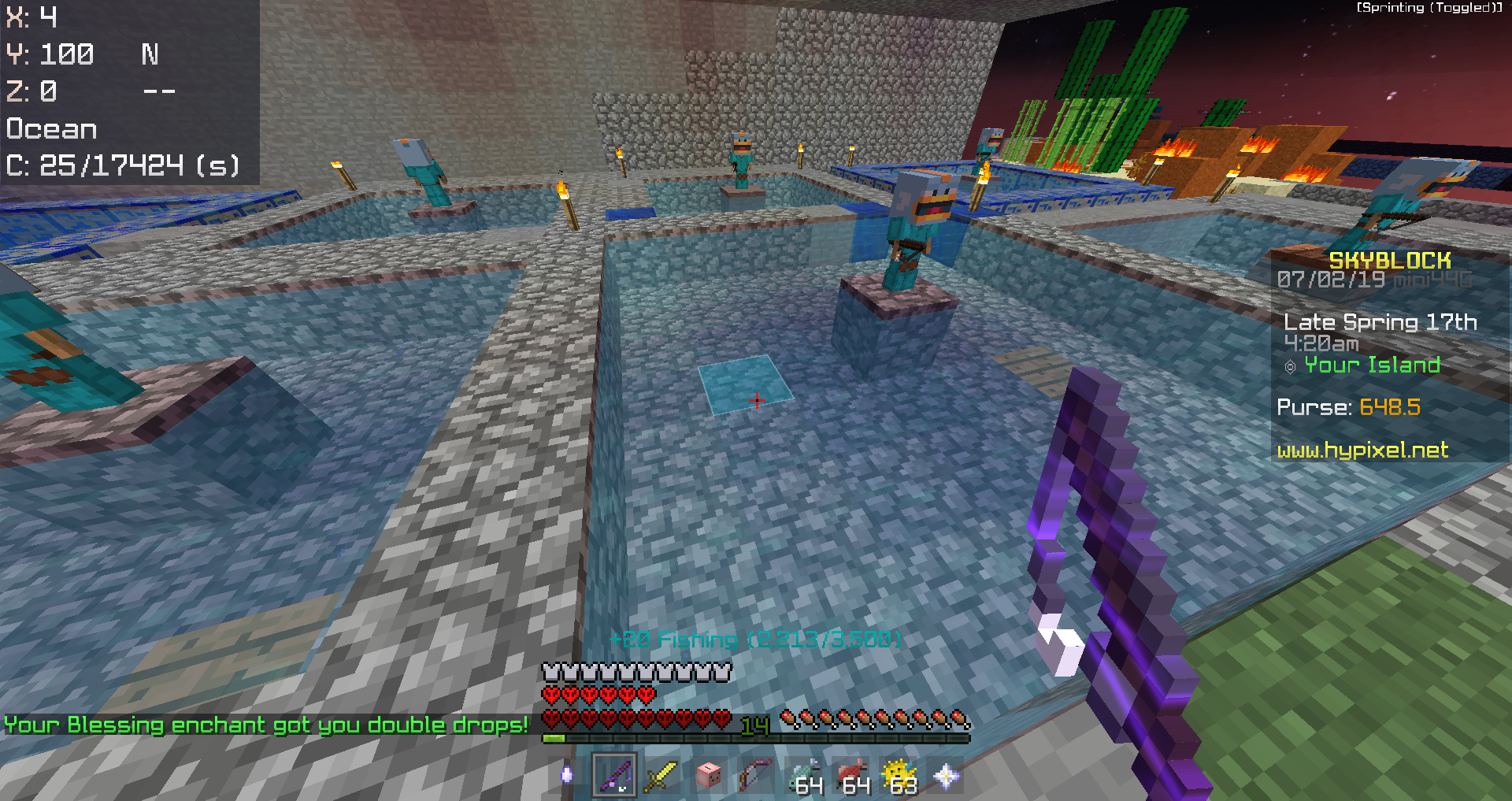 SkyBlock装備情報28：新エンチャント！Blessing : Hypixel SkyBlockの歩き方