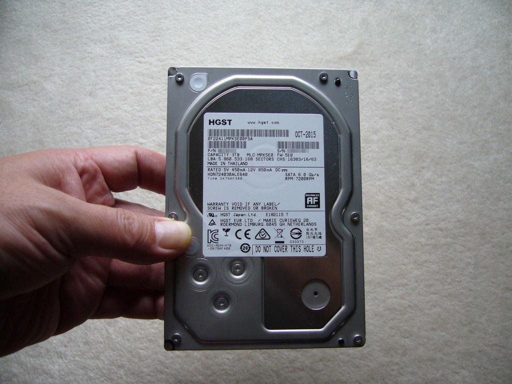 HGST 3TB ハードディスクが半年でいかれました : GoldCatのお泊まりディズニー