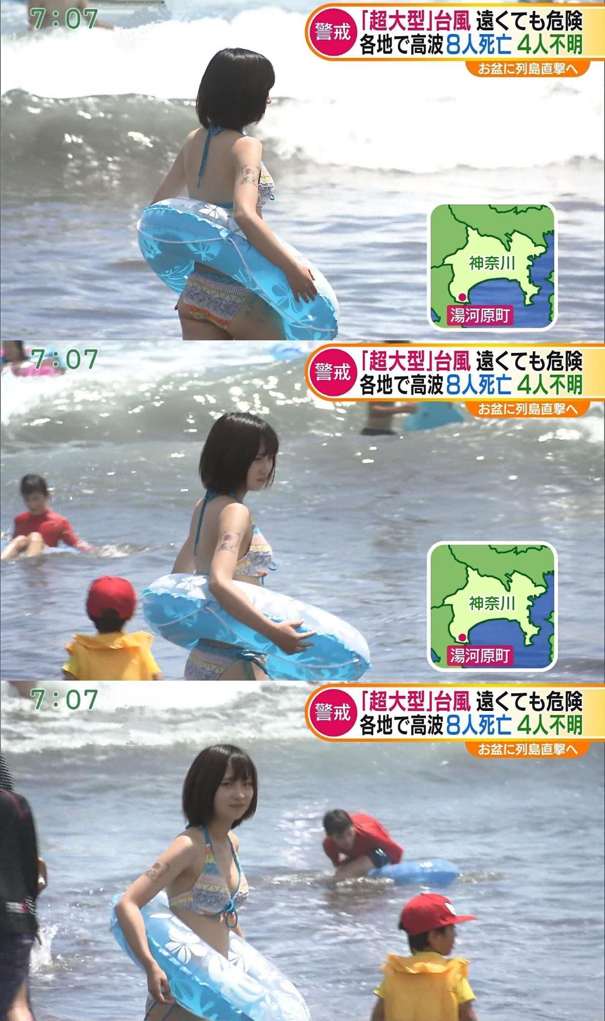 【画像】海にエチエチな水着jk居たw グッドルーザーズ