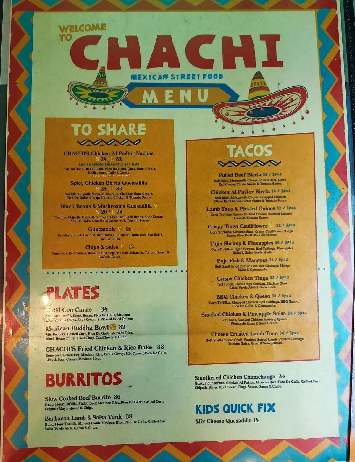 ボリューム満点のナチョス＆チミチャンガ！＠Chachi Mexican Street Food : クアラルンプールのゴリ飯
