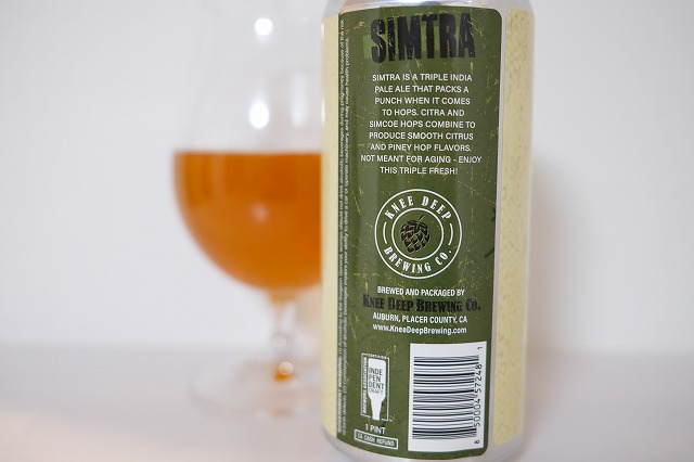 KNEE DEEP BREWING SIMTRA TRIPLE INDIA PALE ALE : ビールが好きなんです。 Powered by ...