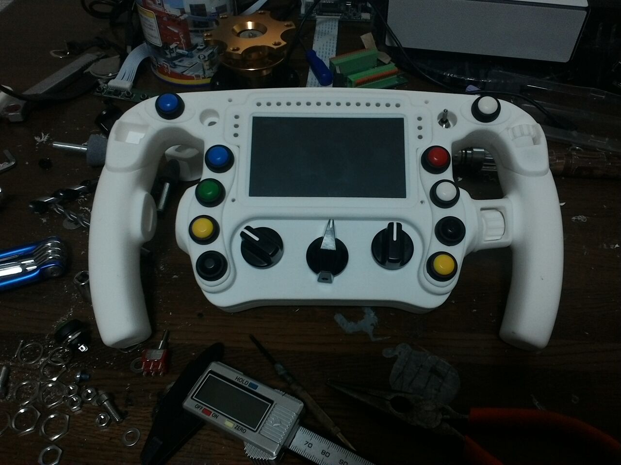 How TO Make the DIY F1 steering wheel F1のハンドル作ってみた : あつまれ！れ～すしま～
