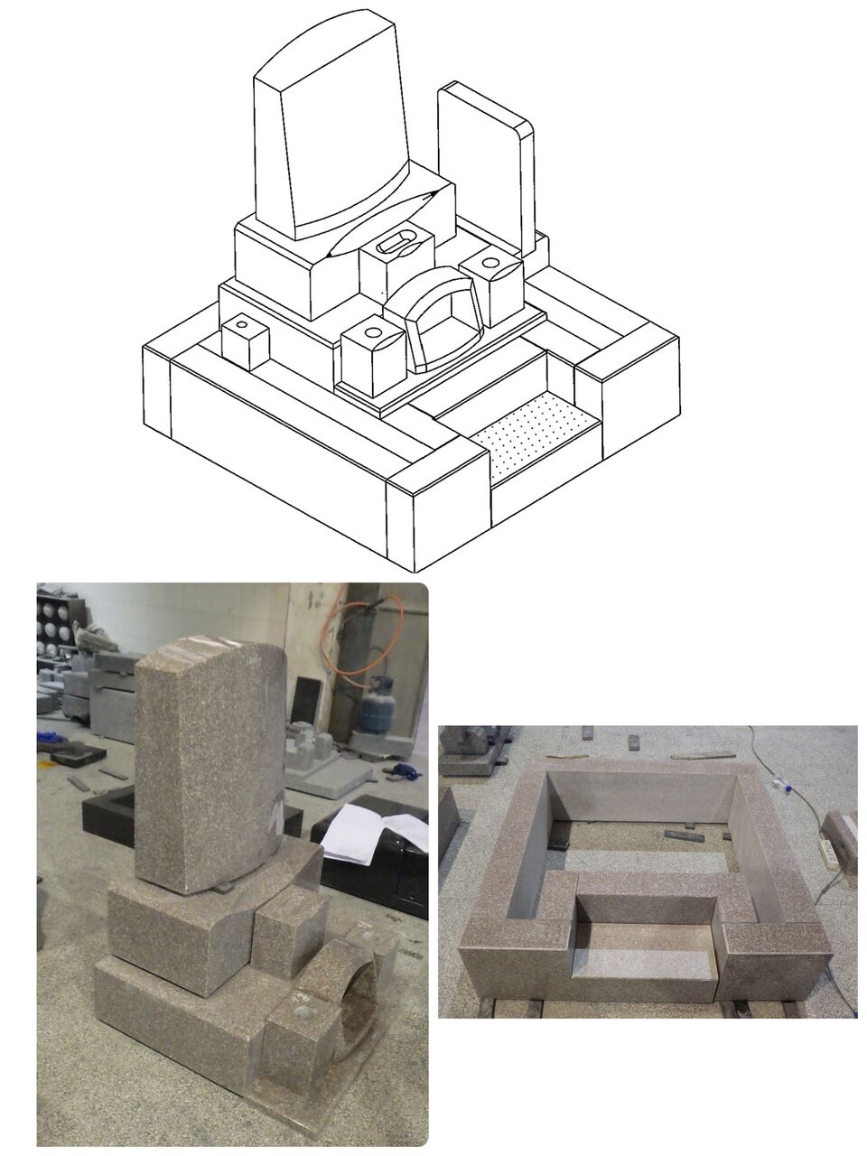 G663 洋風墓石 洋墓 : 品質にこだわるあまり中国で自社工場をつくってしまった石材商社のブログ