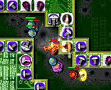 砲台を設置して基板の中を侵攻してくる敵を倒す防衛ゲーム Zoikz : 銃とバッジは置いていけ