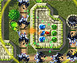 塔を設置し通路を通ってやってくる敵を倒していく防衛ゲーム Azgard Tower Defense : 銃とバッジは置いていけ