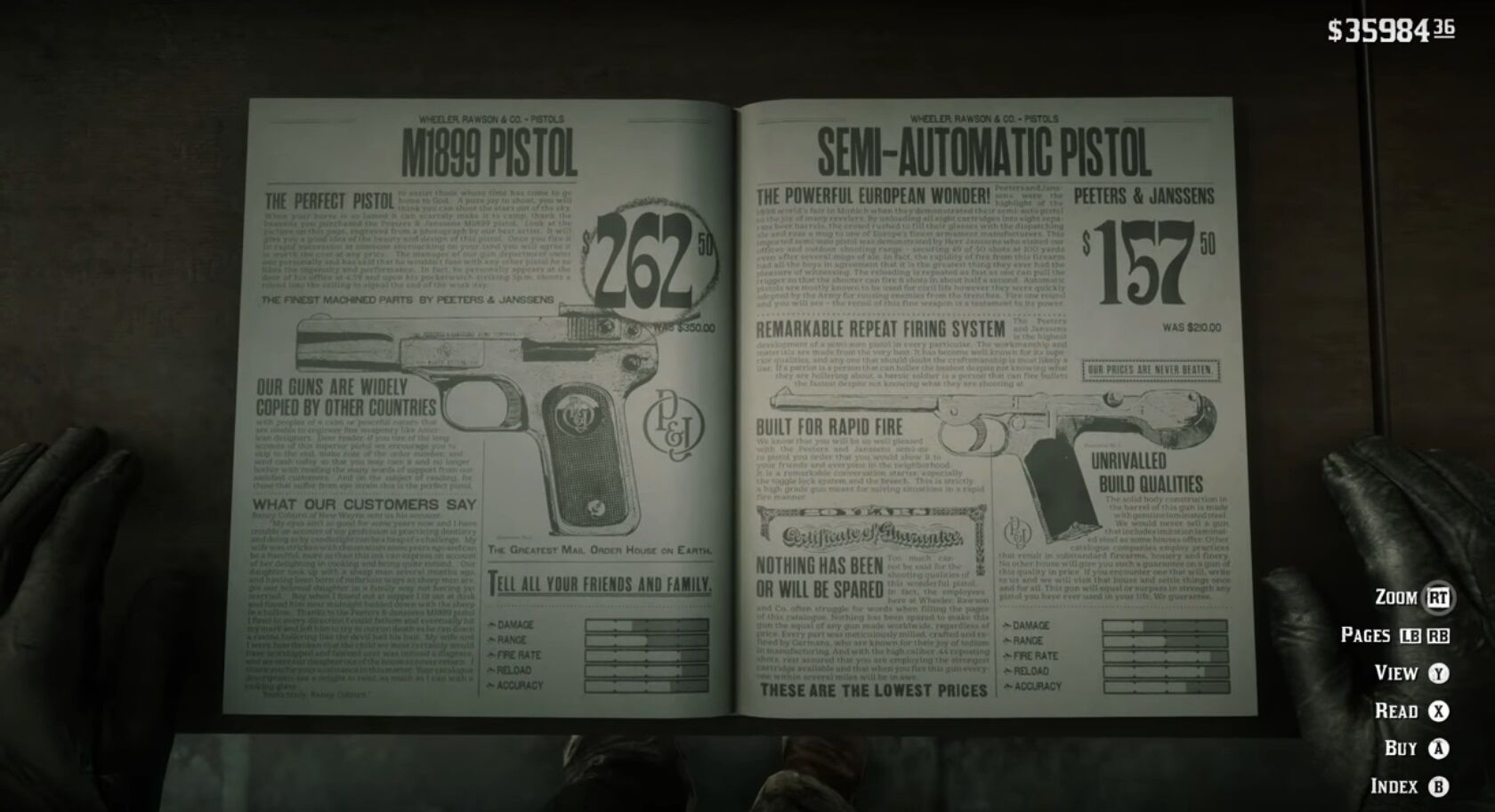 【RDR2】『PC版』限定の新武器「M1899ピストル」プレイ映像が登場！【動画あり】 : RDR2攻略情報局