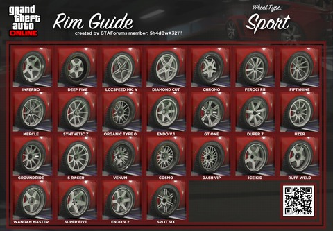 【GTA5】タイヤ・ホイール全種類一覧表画像まとめ【超便利】 : グランド・セフト・オート5写真大好きブログ！GTA5攻略情報ほか