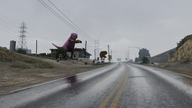 【GTA5】デカイ！ピンクの恐竜がいるレストラン「Rex’s Diner」 : グランド・セフト・オート5写真大好きブログ！GTA5攻略情報ほか