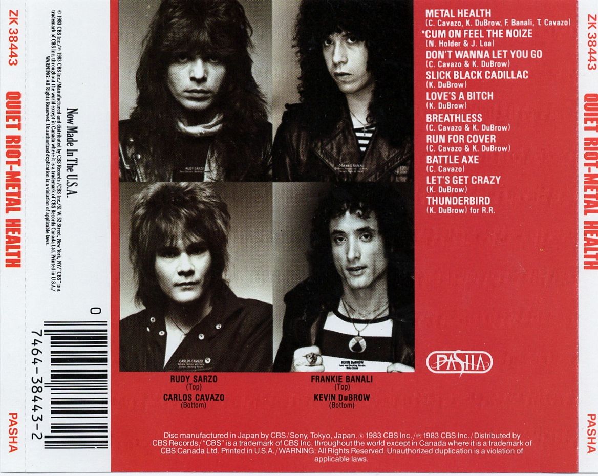 VINTAGE OF HARD ROCK&HEAVY METAL : QUIET RIOT/Metal Health(CBS/Sony)(1985)