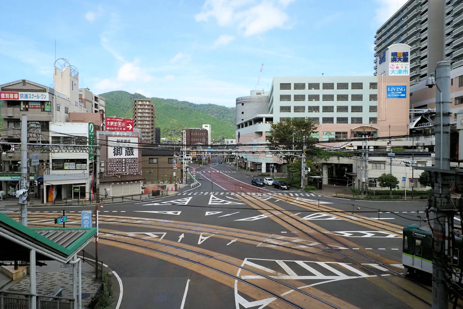 旧東海道 大津宿（札の辻） : 湖都の四季彩