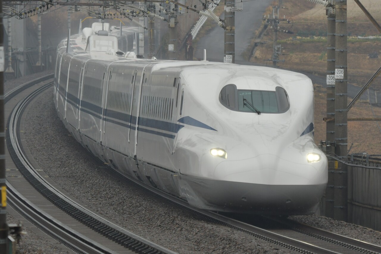 新幹線の撮影から No.647 【 N700S J38編成 試運転 】 : のぞみ係長の鉄道手帳