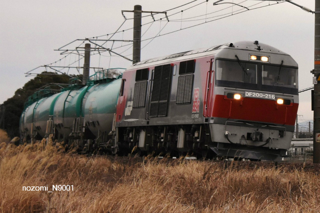 貨物列車の撮影から No.127 【 8075レ DF200-216号機④ 】 : のぞみ係長の鉄道手帳