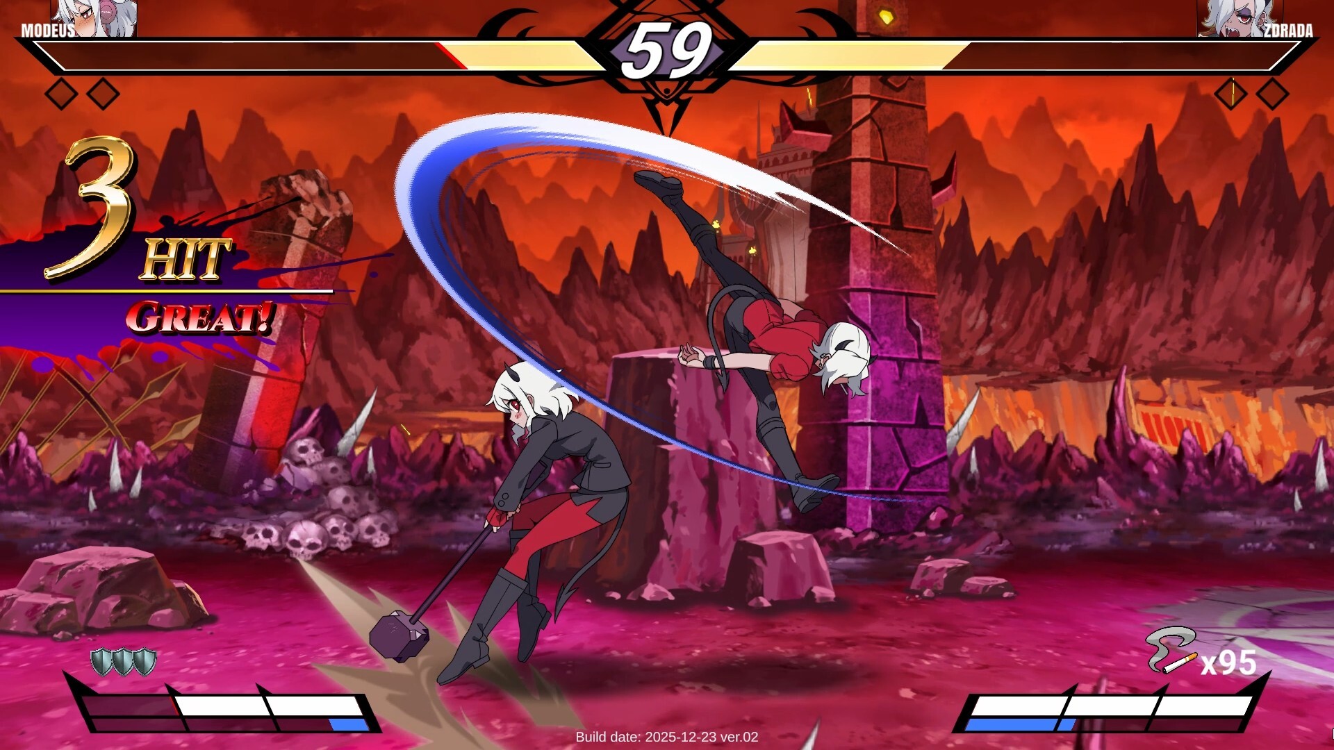 愛がありすぎる格ゲー『Hellversus』体験版が配信開始！！ 悪魔っ子ゲー『Helltaker』の二次創作 : はちま起稿