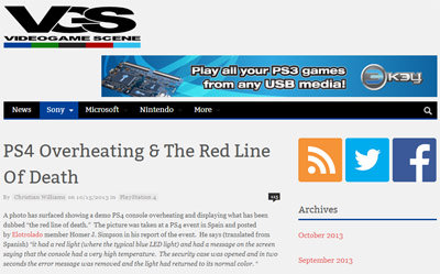 PS4が壊れると赤いラインが点灯？｢レッドラインオブデスだ！｣と海外で話題沸騰 しかし・・・ : はちま起稿