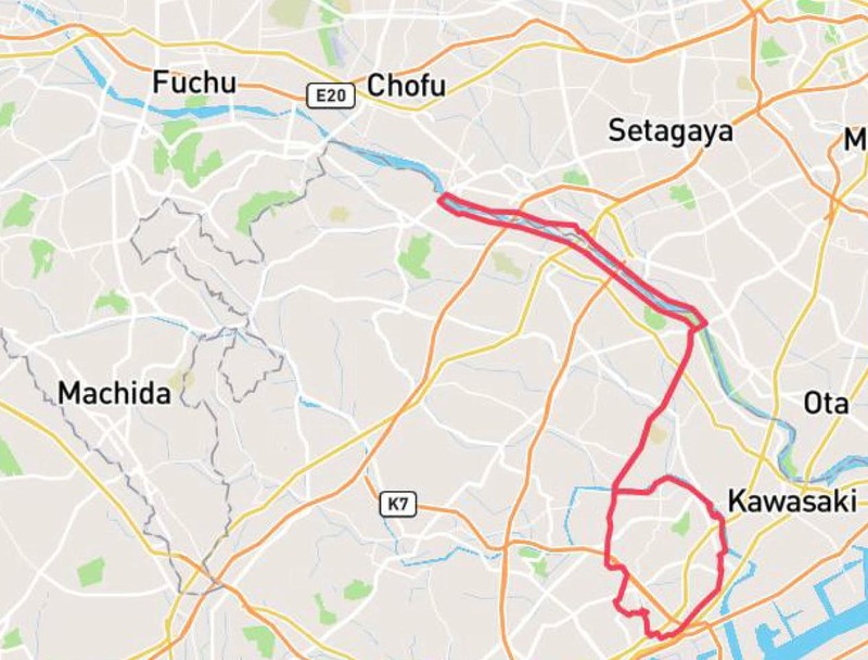 チャリ多摩川52km 登戸コース : スポーツジジィの気まぐれ日記