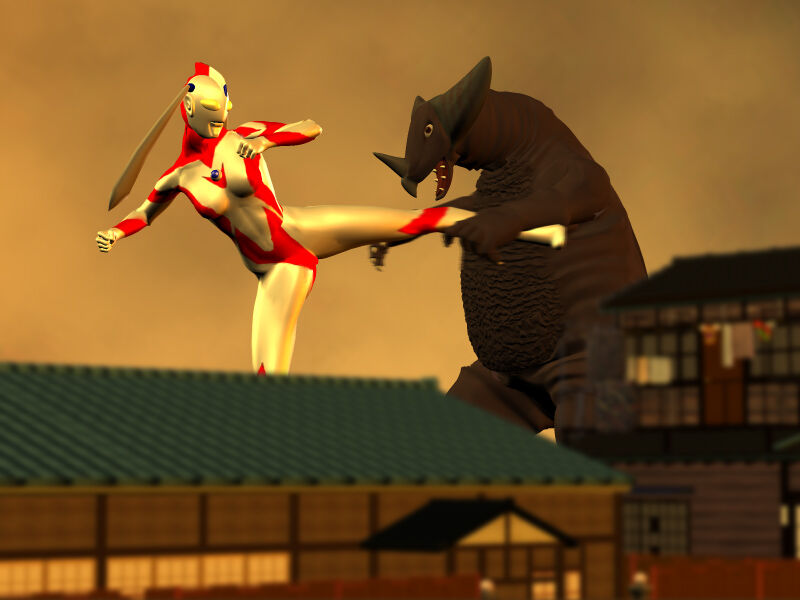 ゴモラ VS ウルトラガールII : heroineplanet