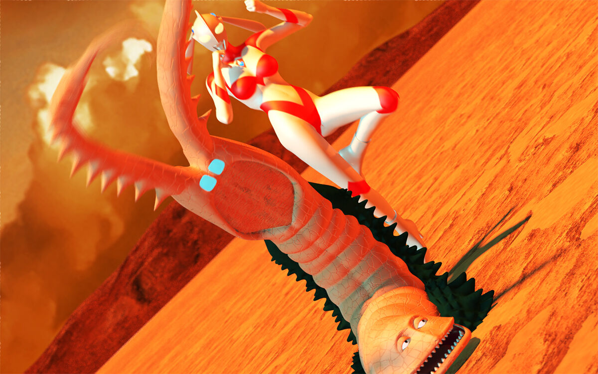 ウルトラガールRAN VS グドン その3 : heroineplanet