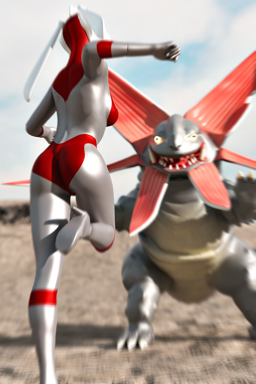 ウルトラガールRAN VS ガボラ その2 : heroineplanet