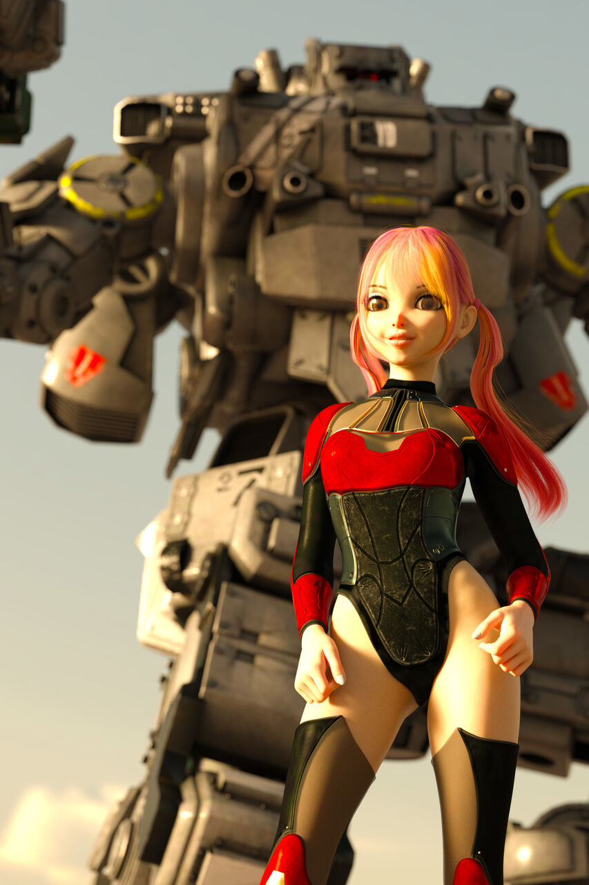 戦闘ロボと珠音さん : heroineplanet