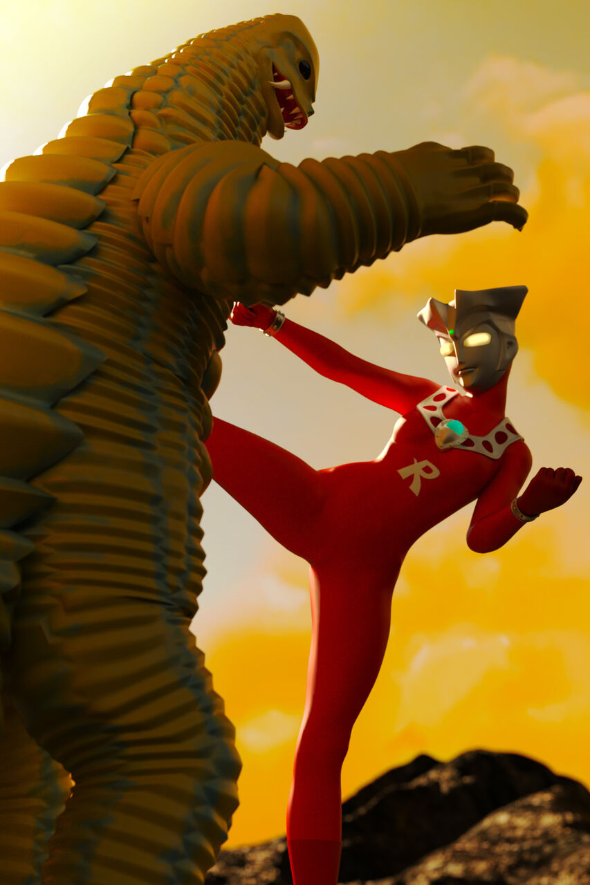 リオン VS レッドキング : heroineplanet