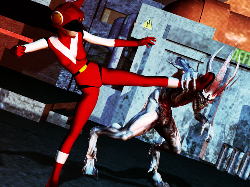 ツンデレッド VS Alpha : heroineplanet