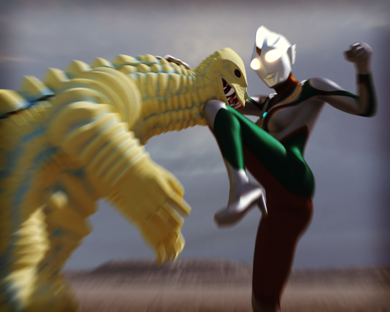 トパーズ VS レッドキング : heroineplanet