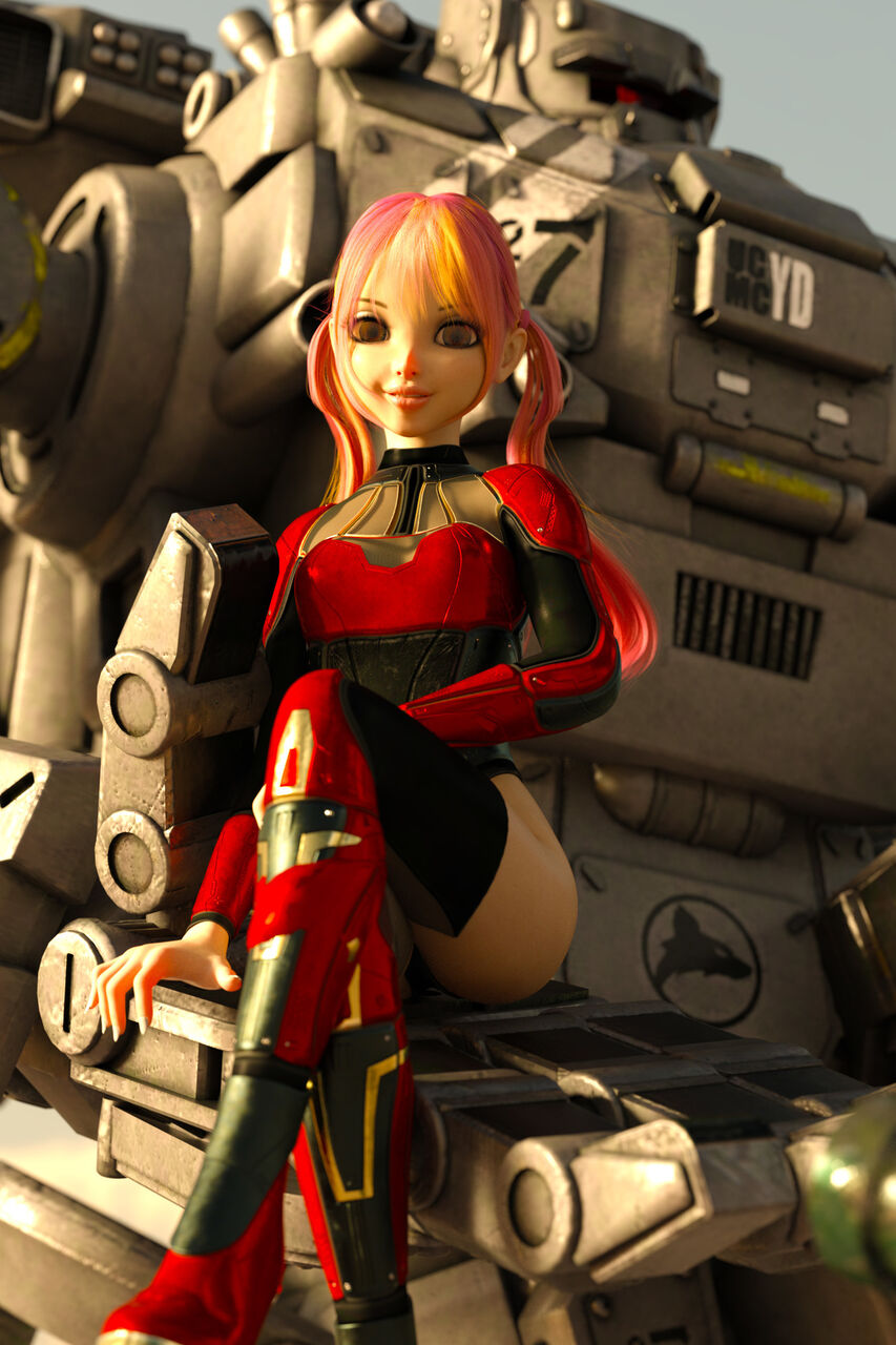 戦闘ロボと珠音さん : heroineplanet